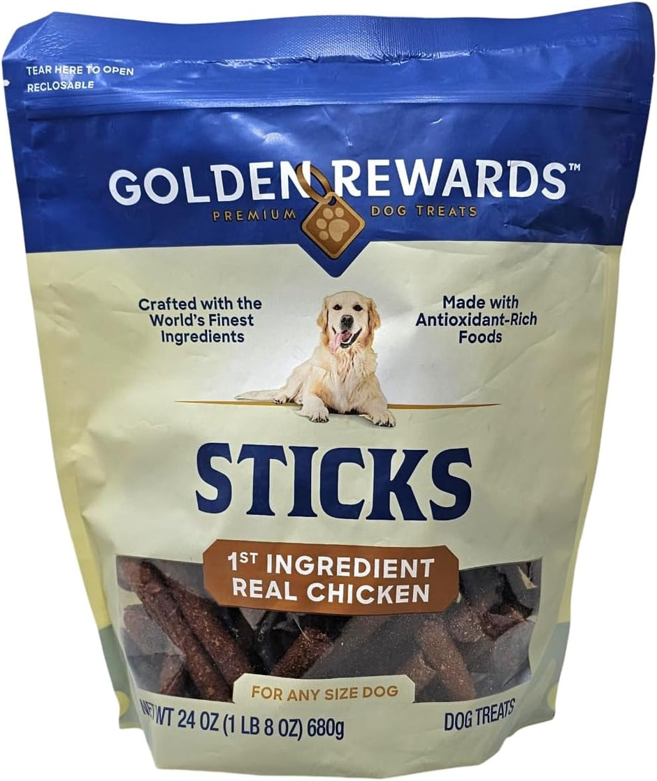 Golden Rewards Chicken Stick Dog Treats, 24 Ounces